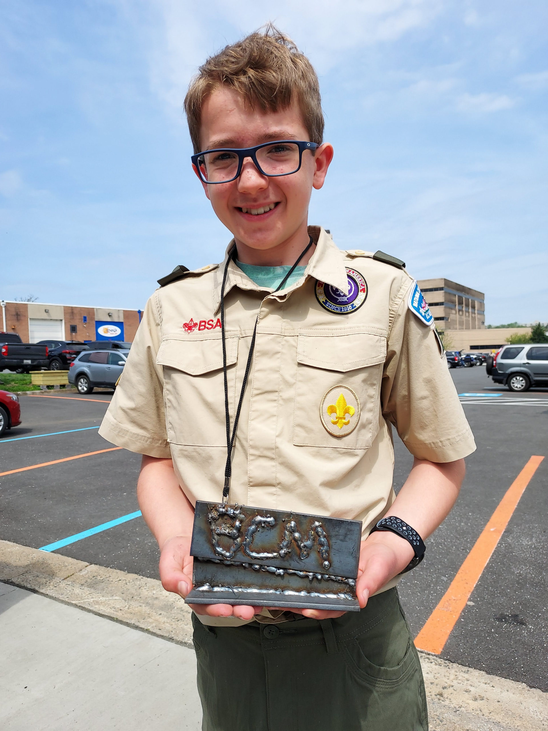 Scouts Weld Nameplates on their way to earning new awards – We Own ...