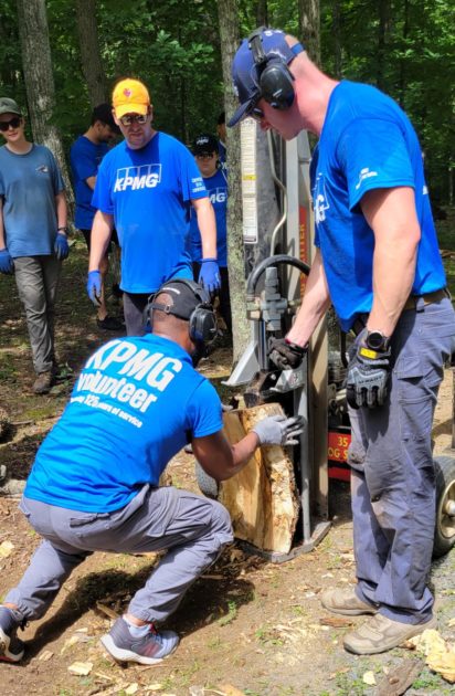 KPMG Celebrates by Volunteering at Camp Snyder – We Own Adventure