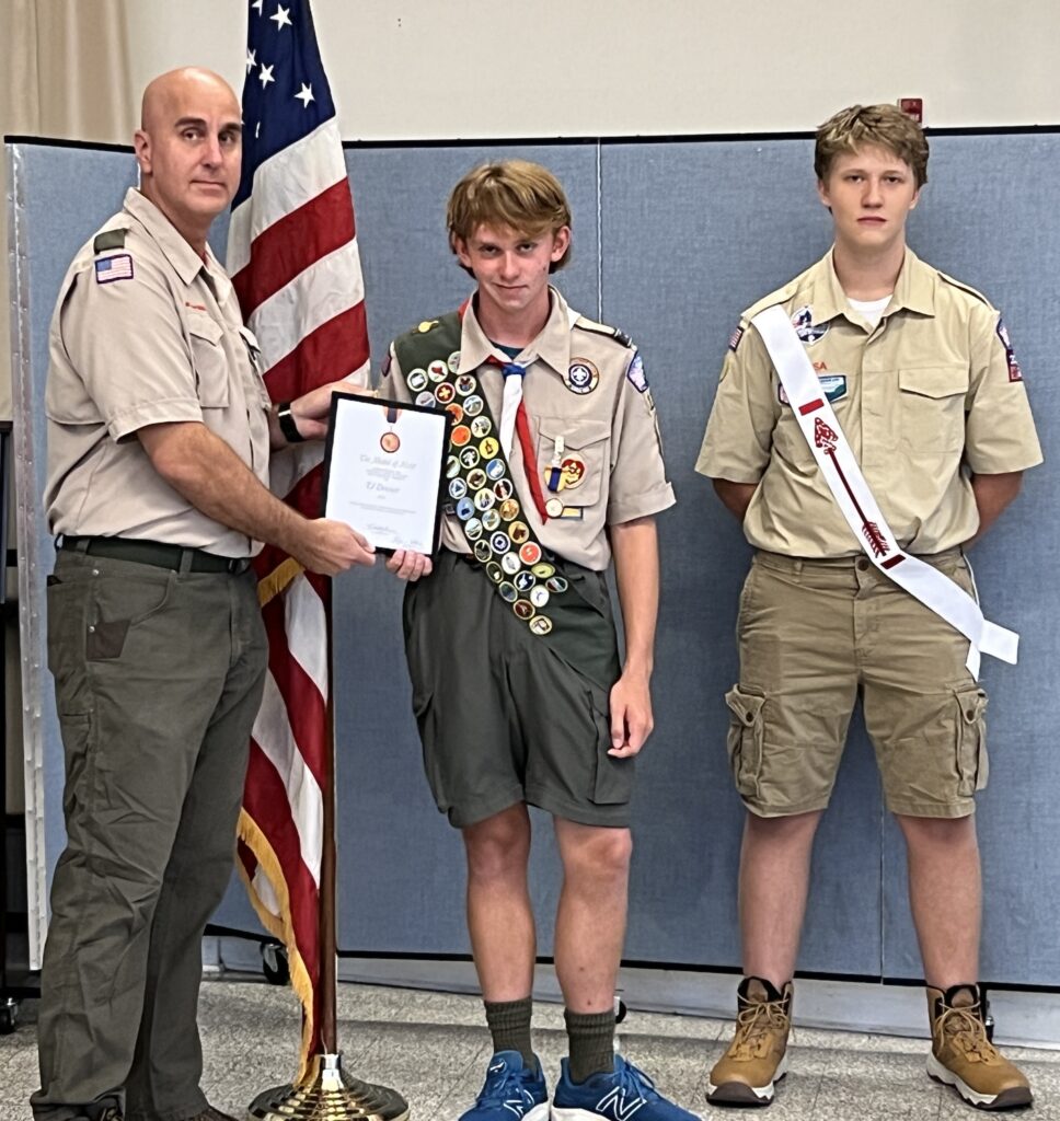 NCAC Life Scout Awarded Medal of Merit by the Boy Scouts of America ...