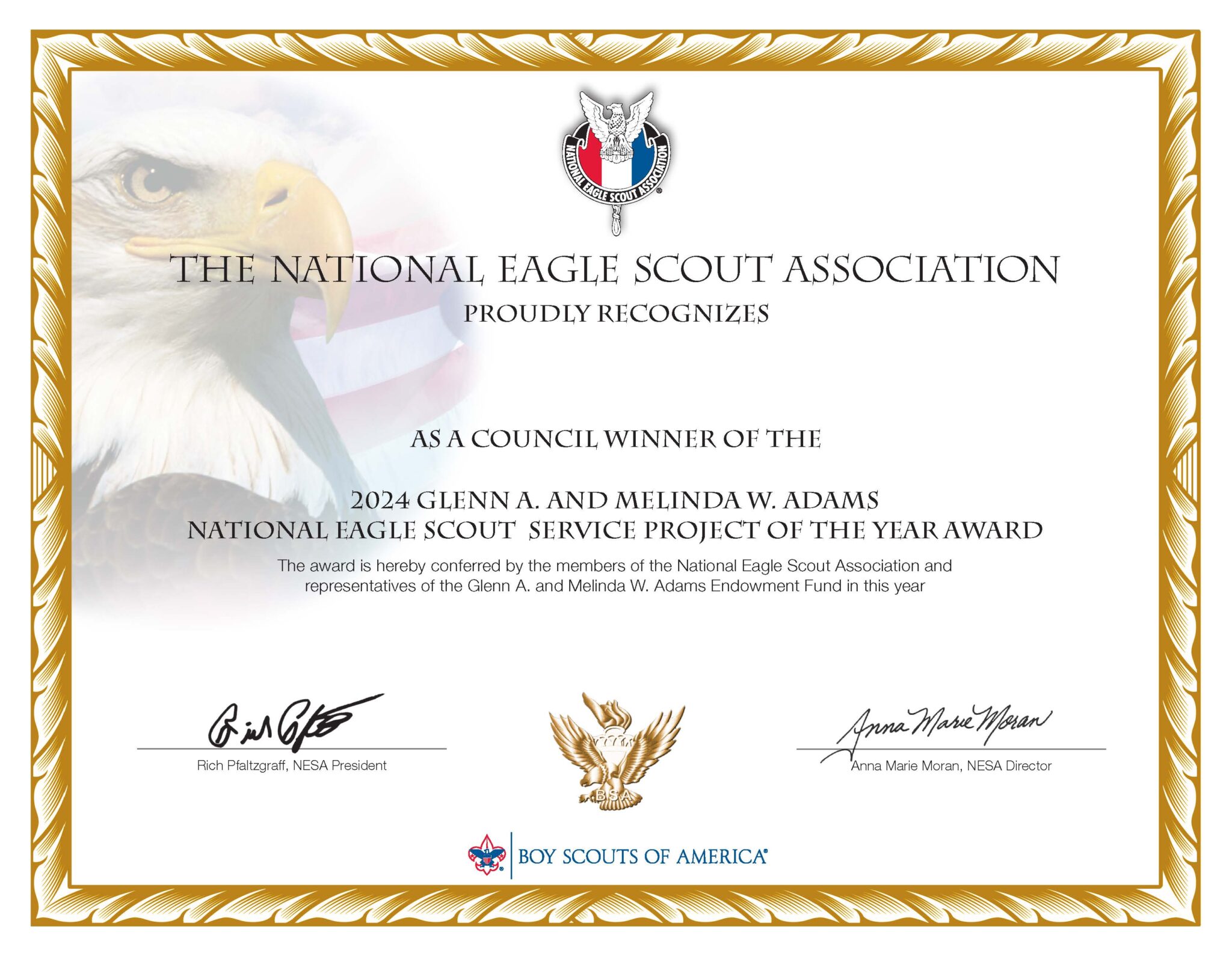 2024 Eagle Scout Service Project of the Year Award goes to Jason! – We ...