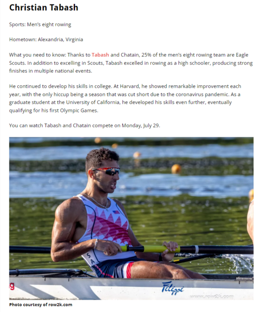 Olympic Dream Comes True for NCAC Eagle Scout – We Own Adventure