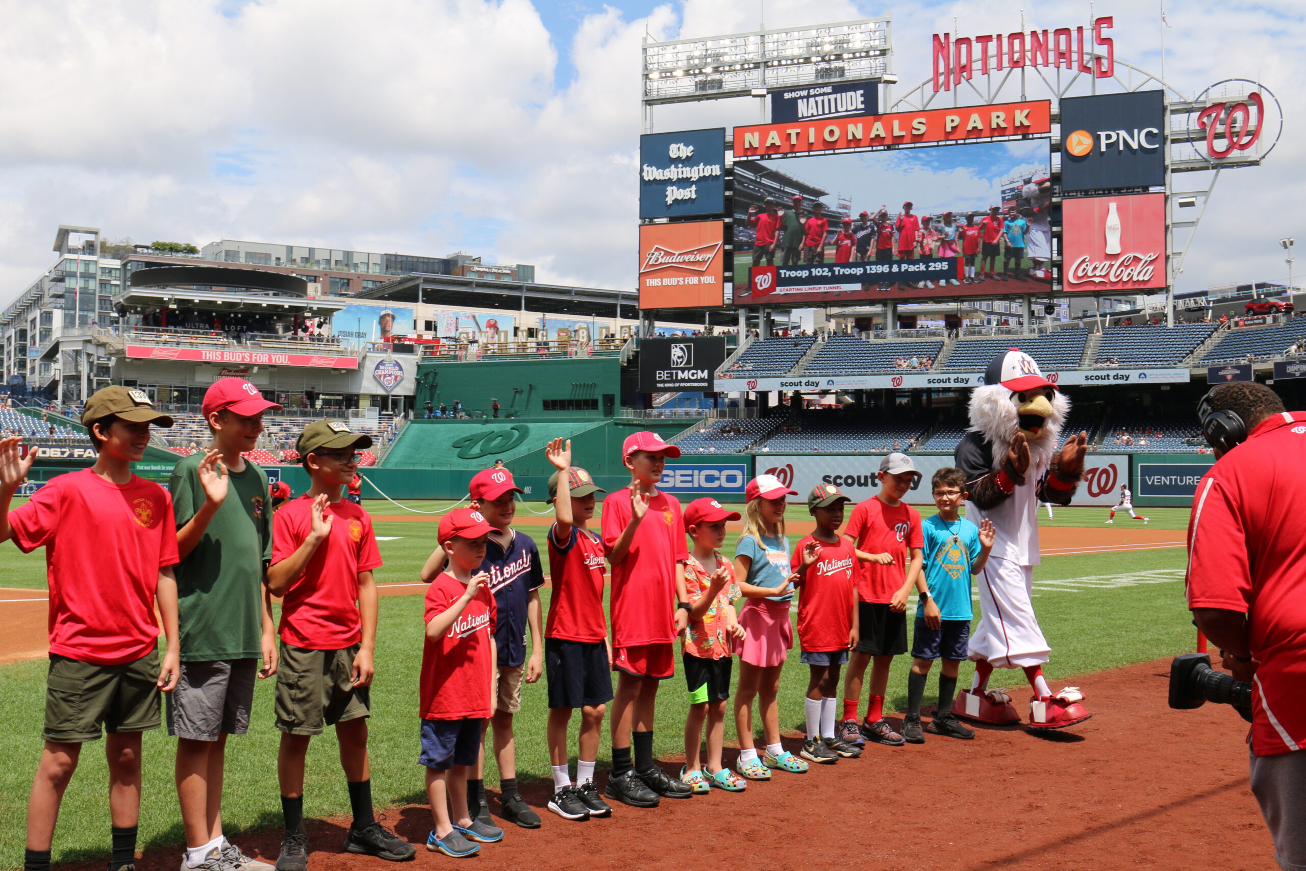 Scouts Experience Memorable Day with the Nats – We Own Adventure